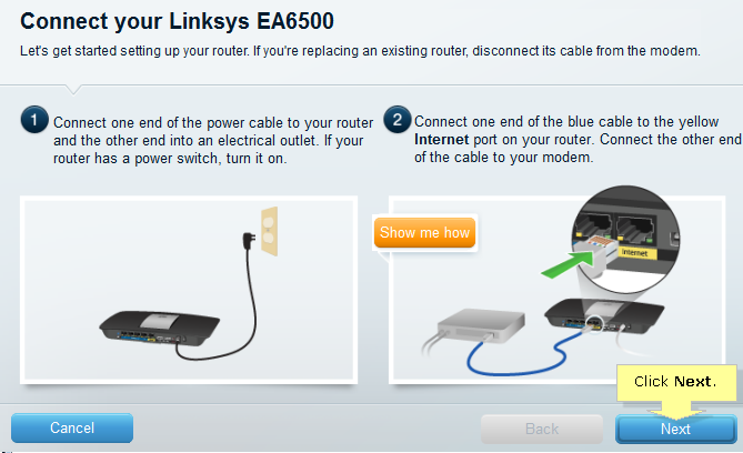 Linksys Official Support Setting Up The Linksys Ea6500 Using The Linksys Smart Wi Fi Router
